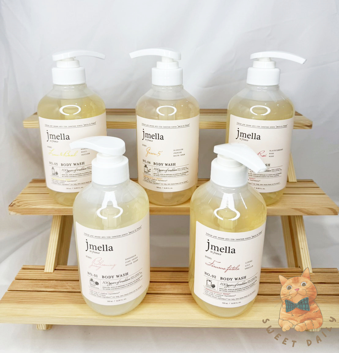 jmella 沐浴乳 香水沐浴露 NO.1~NO.5 – SWEET DAILY 甜蜜日常